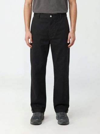 Off-white Straight Fit Baumwollhose mit G&uuml;rtelschlaufen