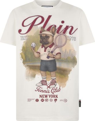 Philipp Plein Round Neck T-Shirt New York Tennis