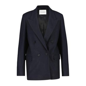 Closed Figurbetonter Zweireihiger Blazer - - Jackets - Herren - Blau - L
