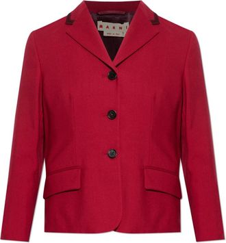 Marni Femme, Vestes, Rouge, Taille: 38 FR Blazer en laine