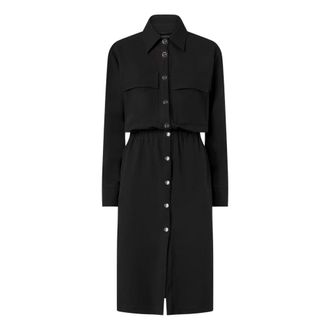 Pinko Pinko - Arum Abito Fluido - Femme - Robes - Noir - Taille: 36 FR