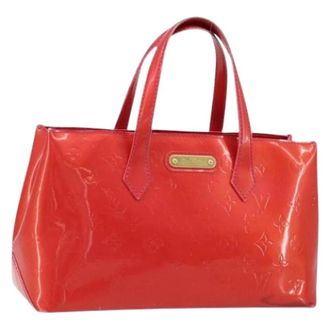 Louis Vuitton Sac &agrave; main vintage en cuir verni Pre-owned - Femme - Pre-owned - Rouge - Taille: ONE Size