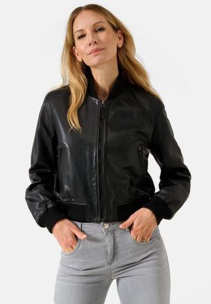 Ricano Lederjacke Brasil Lederbomberjacke mit Strickkragen
