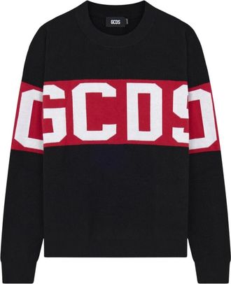 GCDS Gcds, Damen, Strickwaren, Schwarzk, 2XLGr&ouml;&szlig;e