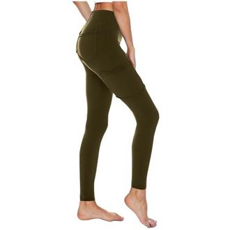 Generic Legging cargo pour femme - Pour le sport, la gym, lentra&icirc;nement, le yoga, le fitness - Avec poches - Contr&ocirc;le du ventre - Taille haute, Jn, XXL