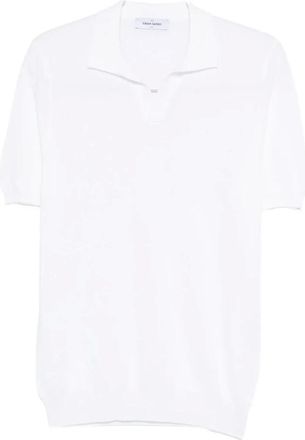 Gran Sasso Homme, Tops, Blanc, Taille: XL Polo Tennis