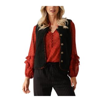 Ydence Schwarzes Gilet Evelynn - - Jackets - Damen - Schwarzk - S