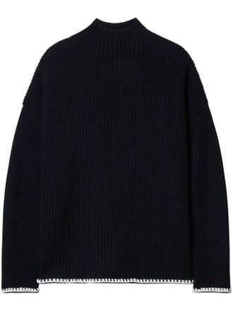 Off-white pull &agrave; logo brod&eacute; - Noir