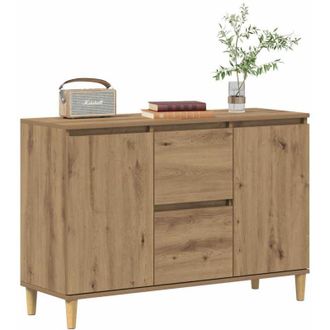vidaXL Buffet ch&ecirc;ne artisanal 102x35x70 cm bois ding&eacute;nierie - Vidaxl