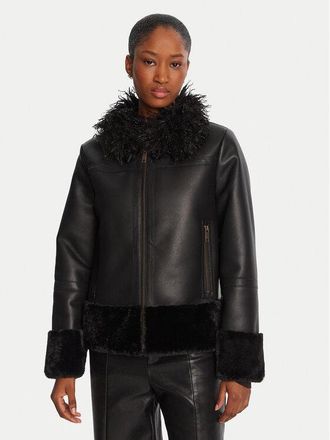 Twin-Set Jacke aus Kunstleder 252TP2410 Schwarz Regular Fit