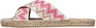 Missoni Femme, Chaussures, Multicolore, Taille: 41 EU Mule en tissu Zigzag