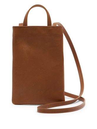 Mars&egrave;ll &eacute;tui de smartphone en cuir - Marron