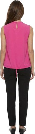 Dolce & Gabbana Womens Pink Elastane Sleeveles T-Shirt