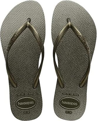 Havaianas Slim Gloss, Tongs &Eacute;l&eacute;gantes, Durables et Polyvalentes, Avec une Touche de Brillance, Semelle Antid&eacute;rapante, Femme