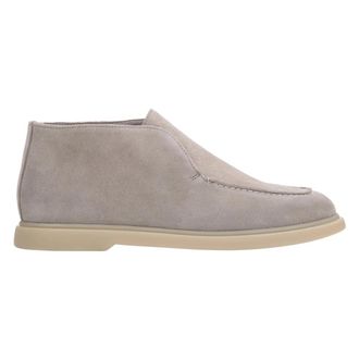 Estro & Luminara Hohe Mokassins mit Kn&ouml;chelh&ouml;he - - Shoes - Damen - Grau - 40 EU