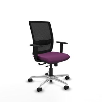 Piqueras y Crespo Haches B&uuml;rostuhl mit 1D-Armen, h&ouml;henverstellbare Lendenwirbelst&uuml;tze, ausgestattet mit Syncro/Traslack und eingespritztem Schaum. Mit Rollen von 65 mm 