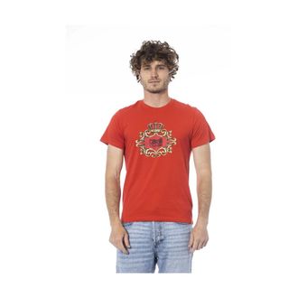 Cavalli Solid Color T-shirt - - Tops - Herren - Rot - M