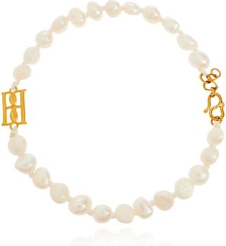 By Malene Birger Femme, Accessoires, Blanc, Taille: ONE Size Herlas Pearl Anklet