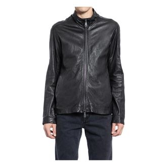 Giorgio Brato Homme, Vestes, Noir, Taille: L Vegetable Tanned Biker Jacket
