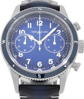 Montblanc Uhren - 1858 - Gr. unisize - in Blau - f&uuml;r Damen