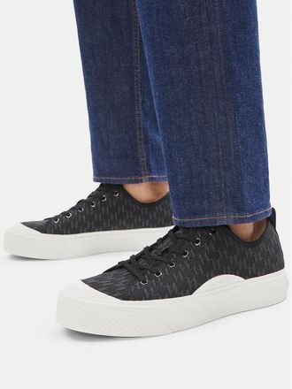 Karl Lagerfeld Sneakers aus Stoff Kampus Max V KL50516 Dunkelblau