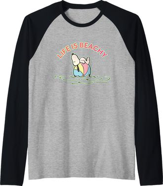 Peanuts Snoopy Beachy Life Sommer-Strandstimmung im Retro-Look Raglan