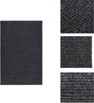 vidaXL Vidaxl - Schmutzfangl&auml;ufer 100x150 cm Anthrazit - Schmutzfangmatte - L&auml;ufer - Teppichboden - Wohnzimmerteppich - Flurmatten