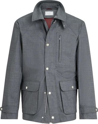 Brunello Cucinelli wool jacket - Grau