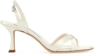 Jimmy Choo London Femme, Chaussures, Blanc, Taille: 36 1/2 EU Elsy 70 Sandales