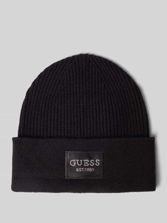 Guess M&uuml;tze aus Viskose-Mix in Strick-Optik