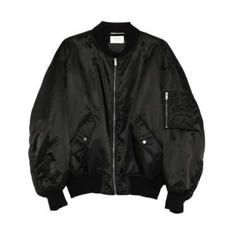 Saint Laurent Schwarzer Rei&szlig;verschlussmantel mit Rippb&uuml;ndchen - - Jackets - Herren - Schwarzk - L