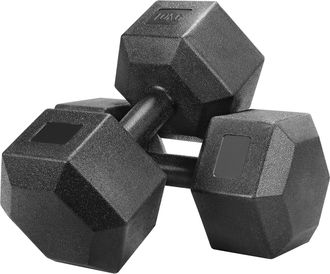 Yaheetech 2 St&uuml;ck Kurzhanteln 10 Kg Hanteln Set Gummi Hantel Hexagon Hanteln f&uuml;r Aerobic, Gymnastik und Fitness Zuhause