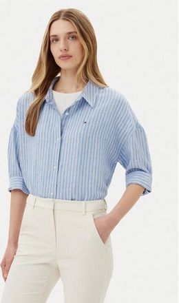Tommy Hilfiger Hemd WW0WW46169 Blau Loose Fit
