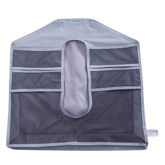 Hemobllo Aufbewahrungsbeutel aus Oxford Stoff H&auml;ngend Unterw&auml;sche Organizer mit Mehreren F&auml;chern Grauer Kleiderschrank Aufbewahrungsbeutel f&uuml;r BHS und Socken S