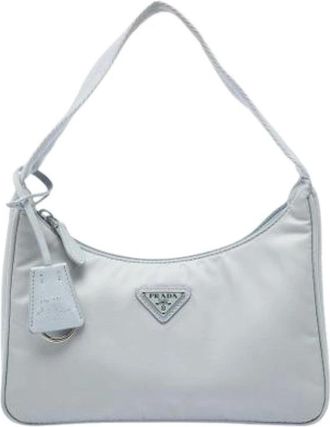 Prada Sac bandouli&egrave;re Pre-owned en nylon - Femme - Pre-owned - Gris - Taille: ONE Size