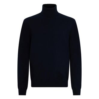 Malo Homme, Pulls, Noir, Taille: XL Pull Col Roul&eacute; en Cachemire