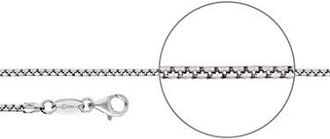 Der Kettenmacher V3-45S Chaîne vénitienne diamantée pour femme en argent sterling Argenté Longueur 45 cm, 45 cm, Argent sterling, Pas de gemme