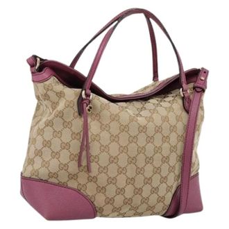 Gucci Pre-owned Vintage GG Canvas Tote - Femme - Pre-owned - Beige - Taille: ONE Size