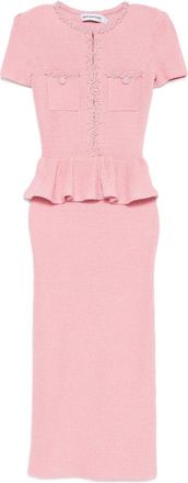 Self Portrait Peplum Midi Dress