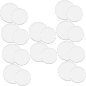 SOLUSTRE 20 St&uuml;ck rutschfeste Transparente Saugnapf Puffer aus Gummi 20mm 25mm Glasabstandshalter f&uuml;r Glastischplatten Sto&szlig;d&auml;mpfend und Sch&uuml;tzende Unterlegsche