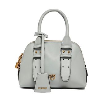 Pinko Pinko, Femme, Sacs, Gris, Taille: ONE Size Bowling Bag Zip Mini