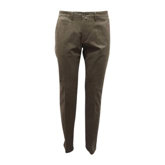 BRIGLIA 1949 Slim Fit Hose Made in Italy - - Trousers - Herren - Gr&uuml;n - XL