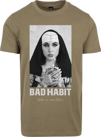 Mister Tee Herren Mt1282 Bad Habit T-Shirt, Olive, XXL EU