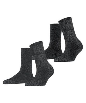 Esprit Femme Shimmer Multipack W So Coton Fantaisie Chaussettes, Gris Dark Grey 0050, 39-42 EU
