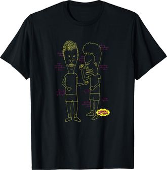 Beavis And Butt-Head Neon Outline T-Shirt