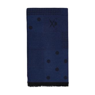 Hackett Patchwork Logo-Schal - - Accessories - unisex - Blau - ONE SIZE