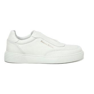 Giuliano Galiano Homme, Chaussures, Blanc, Taille: 47 EU Baskets en cuir blanc avec logo