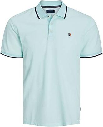 Jack & Jones Jprbluwin Polo Ss Noos Homme Polo, Aqua/Fit : Reg. W. White, S