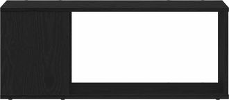 Generic Offene B&uuml;cherregale, Freistehend, Platzsparendes Aufbewahrungsregal aus Holzwerkstoff f&uuml;r B&uuml;cher, Dekoration und Medien (Schwarze Eiche)