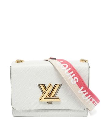 Louis Vuitton sac &agrave; bandouli&egrave;re MM Twist en cuir - Blanc